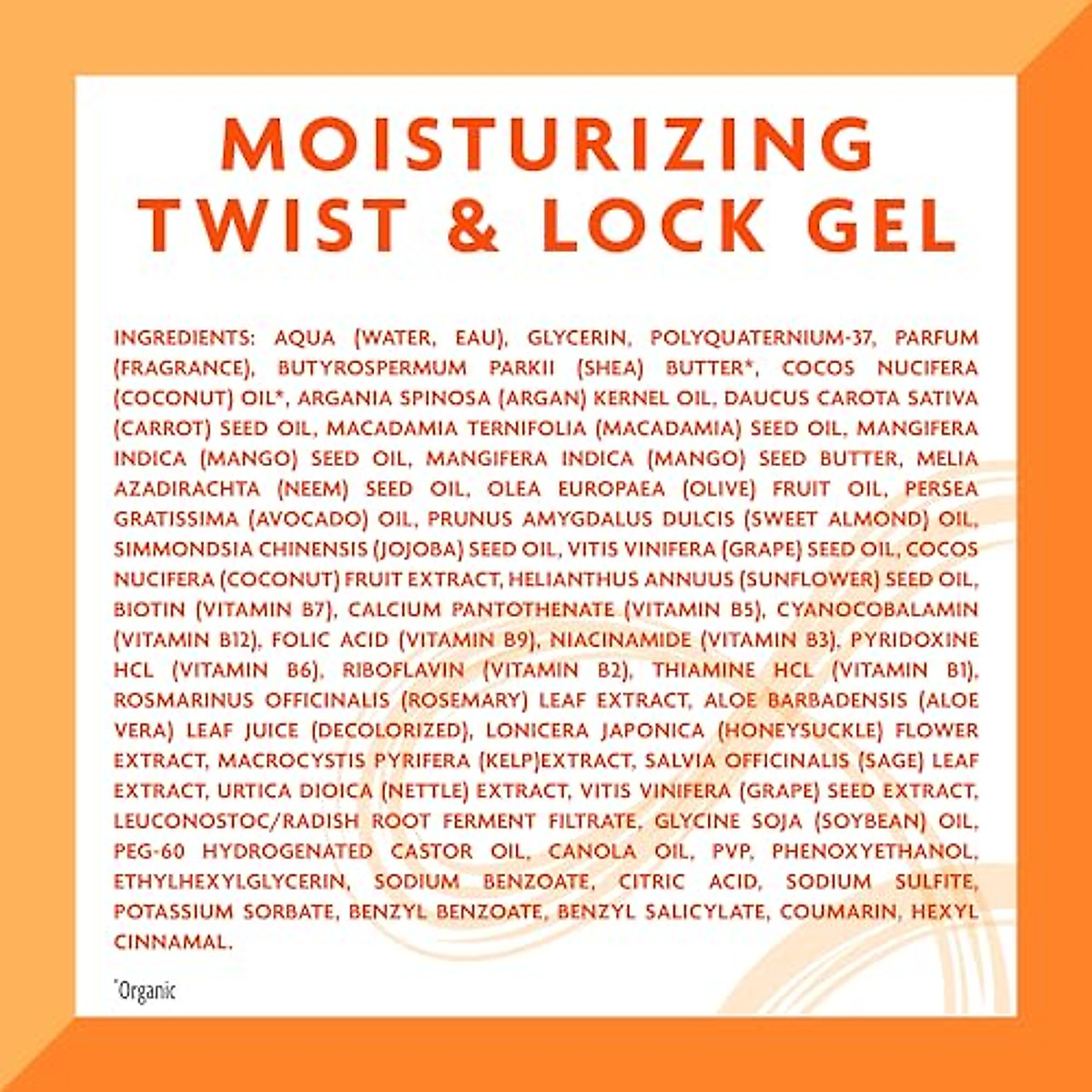 Cantu Moisturizing Twist & Lock Gel with Shea Butter for Natural Hair, 13 oz