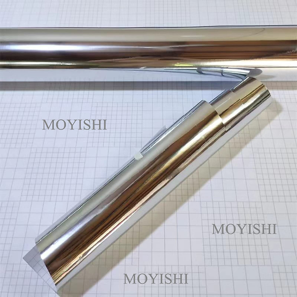 24''x78''Chrome Mirror Silver Vinyl Wrap Sticker Decal Film Sheet,Self-Adhesive