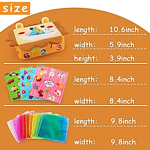 Magic Baby Tissue Box Toy,Funny Sensory Toys for Toddlers,Montessori Toys for Babies 6-12 Months,Soft 6-9-12-24 Month Old Baby Toys,Early Learning Infant Toys Gifts with Crinkle Squares Play Scarves