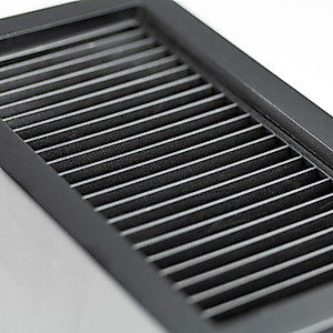 Rockingham Forge Universal Upright Knife Block Holder for 20 Knives Blades up to 20cm Long, 18.5 x 10.5 x 22.5 cm, Matt Black