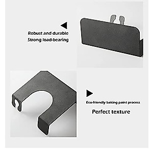 Kaishuoxinxin Wall Mounted Hair Dryer Holder for Bathroom,Self Adhesive Blow Dryer Holder,Adhesive Bathroom Hair Blow Dryer Rack Organizer Compatible with Dyson Supersonic Hair Dryers (Black)