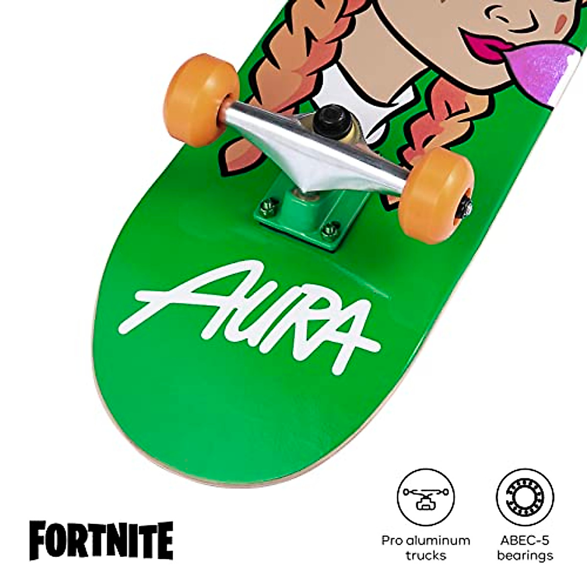 Fortnite 31" Skateboard - Cruiser Skateboard with Printed Graphic Grip Tape, ABEC-5 Bearings, Durable Deck & Smooth Wheels