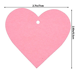 Lystaii 250pcs Heart Shape Paper Valentine Heart Confetti Blank Paper Tags Heart Cutouts 5 Color Gift Tags for Party Favors Wedding Decorations Baby Showers Thank You Card Christmas Cards (5 Color-B)