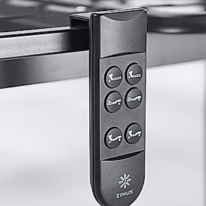 ZINUS Smart Adjust(TM) Metal Adjustable Bed Frame, Mattress Foundation with Remote, Head and Foot Incline, Ergonomic Positioning for Better Health and Relaxation, Easy Tool-free Assembly, Twin XL