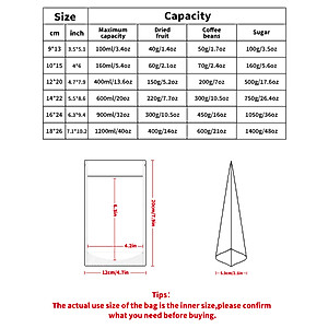 100 Pack Resealable Stand Up Bags,4.7" x 7.9" Smell Proof Pouch Sealable Foil Pouch Bags for Packaging (White)