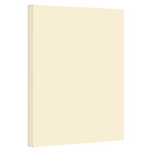 Cream Thick Paper Cardstock - for Brochure, Invitations, Stationary Printing | 80 lb Card Stock | 8.5 x 11 inch | Heavy Weight Cover Stock (216 gsm) 98 Brightness | 8 1/2 x 11 | 50 Sheets Per Pack