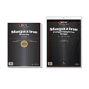 BCW Magazine Bag and Backing Board - 100 ct