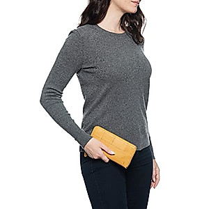 Frye Melissa Patchwork Zip Wallet, Yellow