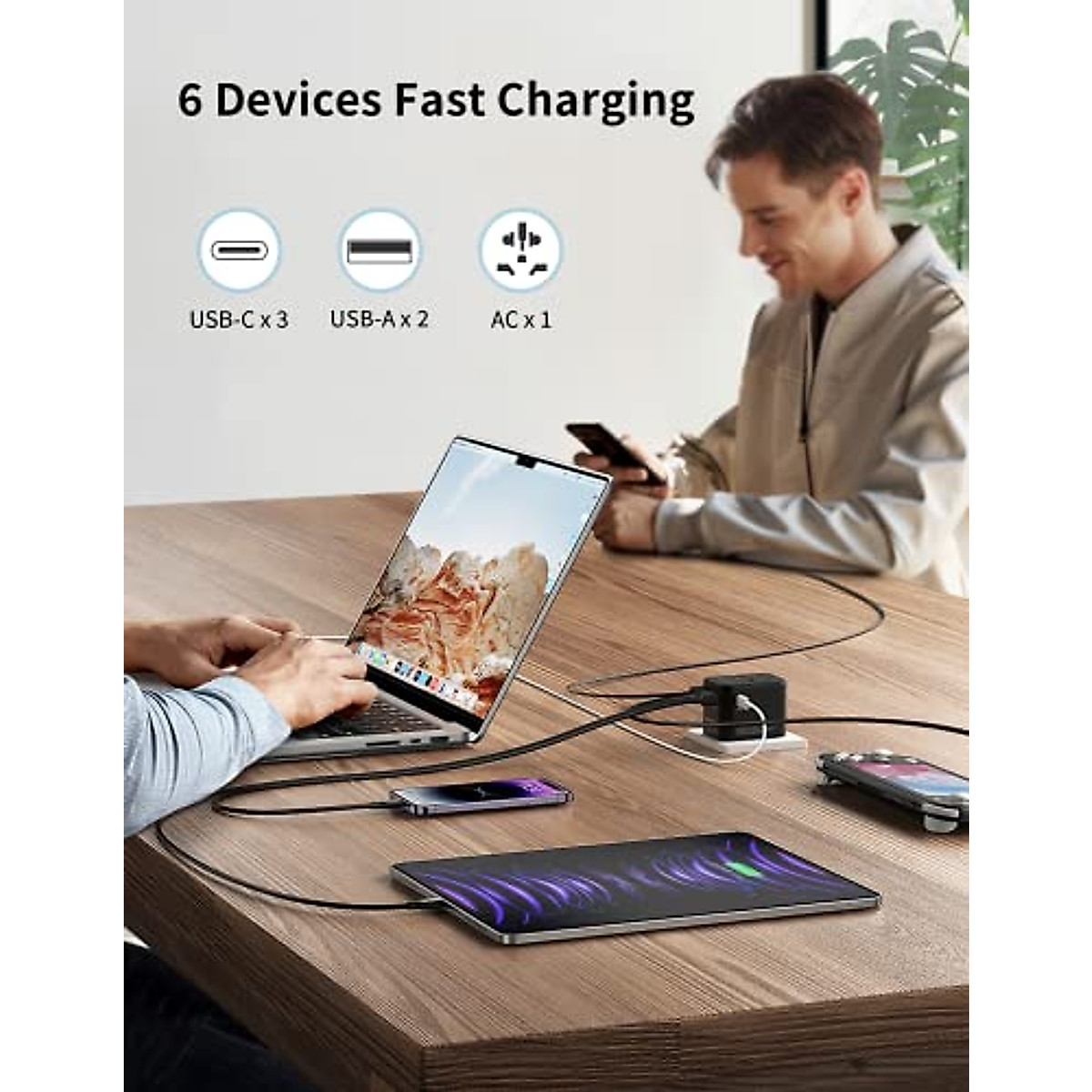 MOMAX International Plug Adapter, PD 35W(Single Port) Travel Power Adapter, Universal Charger Adapter with 3USB-C+2USB-A, All in One Universal Outlet Adapter for Laptop,Tablet,Phone, US,EU,UK,AU