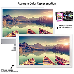 Cartlee 3 Remanufactured 63XL 63 XL High Yield Ink Cartridges for HP Envy 4512 4520 DeskJet 3632 2130 1110 1112 2132 3630 3634 3636 3637 OfficeJet 3830 3833 4650 4652 5255 5258 Printer Black, Color