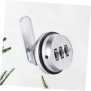 Uonlytech 2pcs Password Mailbox with Lock Cupboard Lock 3-dial Code Camlock Code Combination Lock Mailbox Lock Cam Lock for Cabinet Mailbox Cam Lock Code Lock Mechanical Security Door