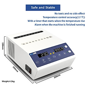 ONiLAB Gel Heating Machine with Heating and Cooling Modes,4x5ml,16x 1ml-2.5ml Holes, PRP PPP Gel Maker Heater with Touch Button Operation