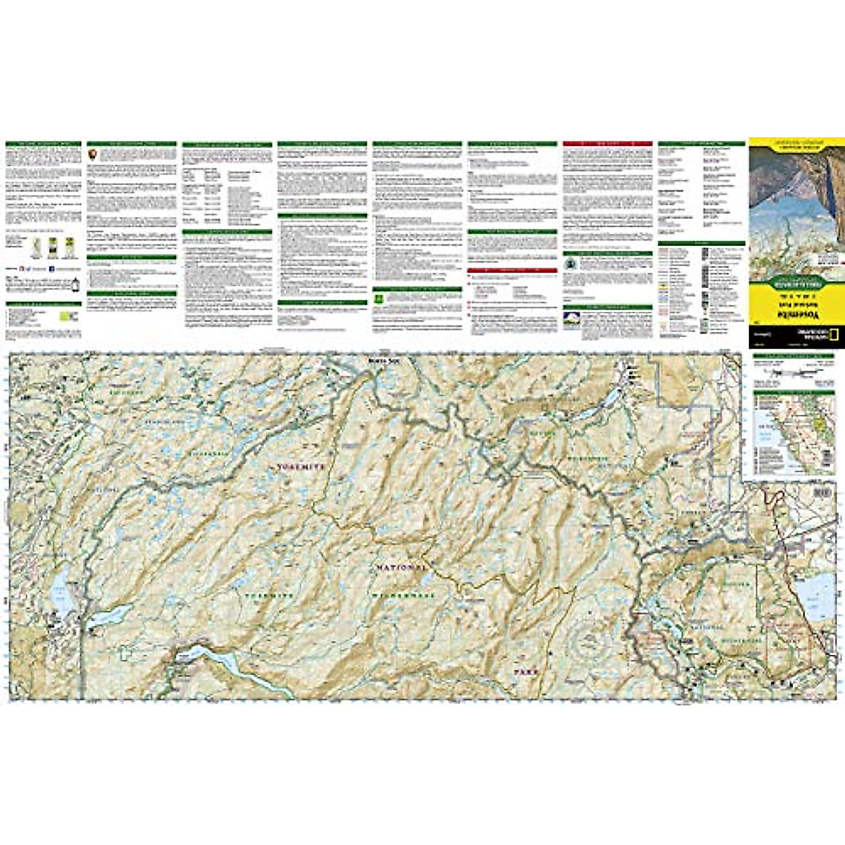 Yosemite National Park Map (National Geographic Trails Illustrated Map, 206)