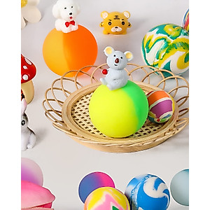 Pllieay 12PCS Bouncy Balls 3 Sizes Mixed Color, Bouncing Balls and Bouncy Balls for Kids Birthday Goodie Bag fillers