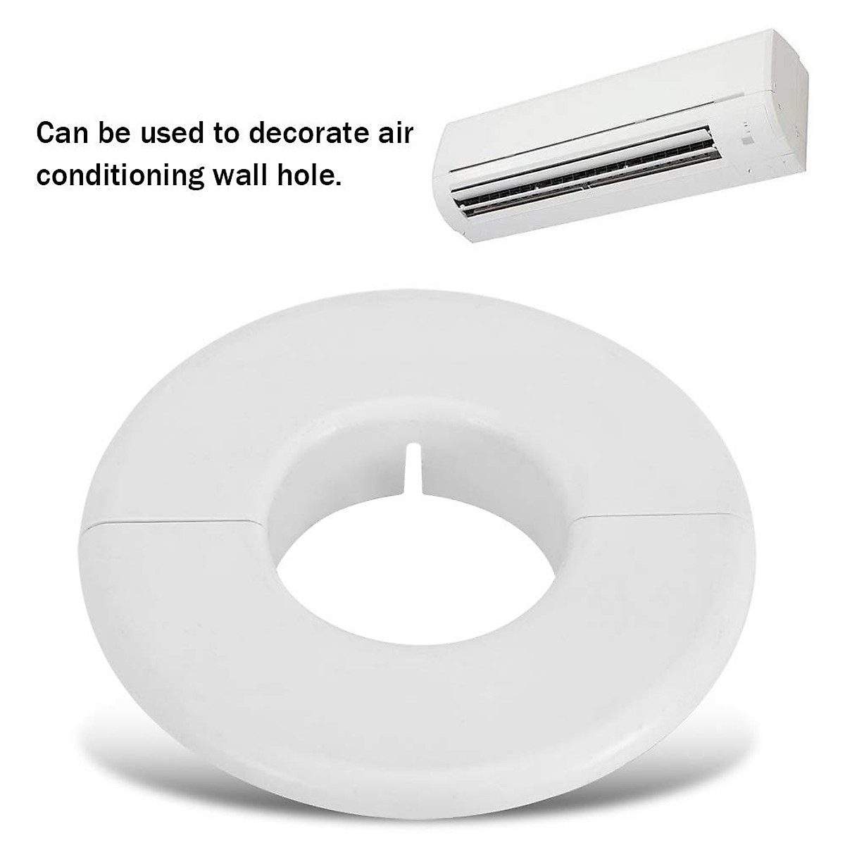 Fdit Air Conditioning Wall Hole Cover Decorative Air Conditioner Partition Covers Accessories