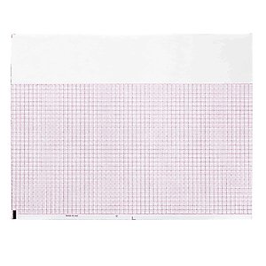Mortara 716-0237-00 Assurance 50 ECG Recording Paper for Model Burdick 8300, 8500 and Atria ECGs, Z-Fold Pad Red Grid, Perforated with Blank Header, 8.5" x 11" Size (Pack of 2000)