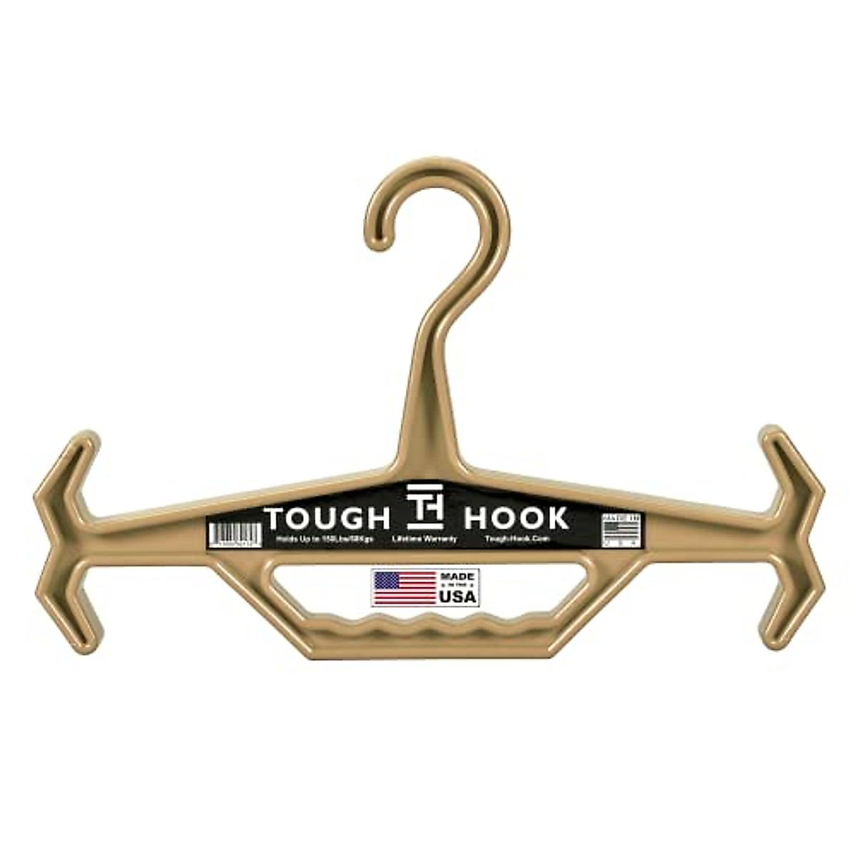 Tough Hook Original Hanger Pack Set of 2 | 1 Tan and 1 Midnight |USA Made | Multi Pack