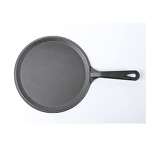 HAWOK 9.5 Inch Cast Iron Griddle. Pre-seasoned Comal Round Pan Perfect for Pancakes, Pizzas, and Quesadillas.…