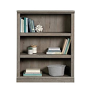 Sauder Miscellaneous Bookcase, L: 35.28" x W: 13.23" x H: 43.78", Mystic Oak finish