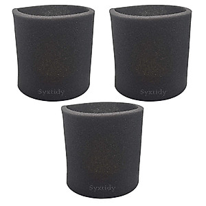 3 Pack 90585 Foam Sleeve VF2001 Foam Replacements Filters For Wet Dry Vacuum Cleaner, Fits Most Shop-Vac, Vacmaster & Genie Shop Vacuum Cleaner, Replace Parts # 9058500