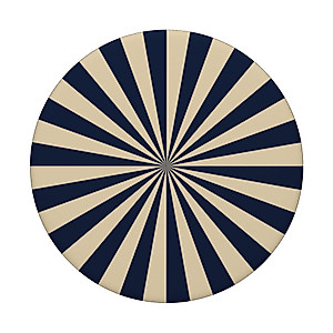Blue Summer Spiral Ray Pattern Vintage America Print PopSockets Swappable PopGrip