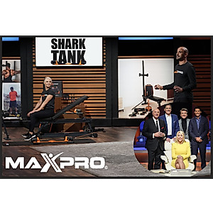 MAXPRO Fitness: Cable Home Gym | As Seen on Shark Tank | Versatile, Portable, Bluetooth Connected | 2-Year Warranty | Strength, HIIT, Cardio, Plyometric, Powerful 5-300lbs Resistance | Raw Metal