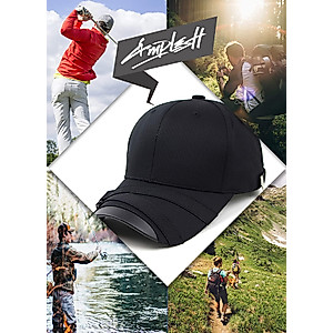 POPKORS Teamlife Max Cool Air Ventilation Mesh Back Performance Sport Outdoor Baseball Cap Hat (Black)