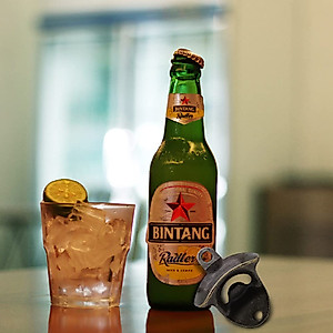 Wall Mount Bottle Opener Vintage Beer Bottle Opener with Screws