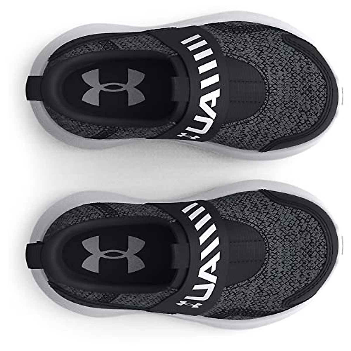 Under Armour Baby Boys Infant Surge 3 Slip On Running Shoe, (001) Black/Black/White, 8