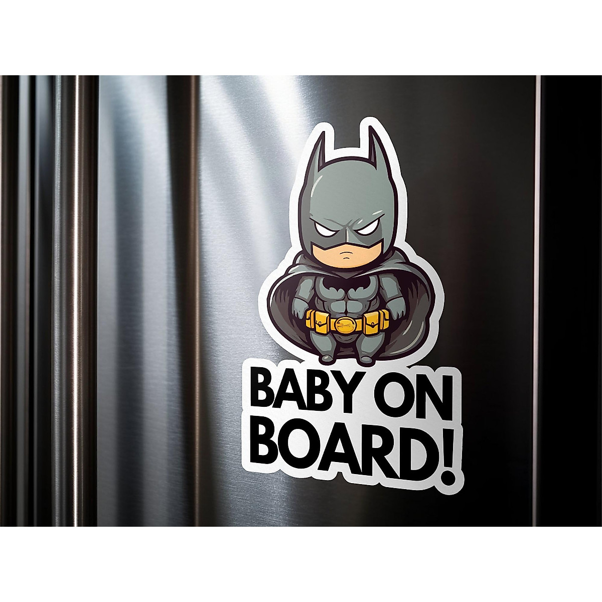 Baby on Board Stickers | Kids in Car Pack of 2 stickers (Bat Baby 01)
