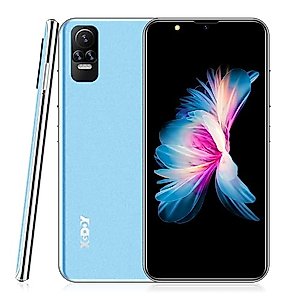 Xgody V40 Unlocked Cell Phones, 6.1 Inch 4G Smartphones, Android 10.0 OS with Free Dual SIM Quad Core, Dual 5MP Camera, 3000 mAh Battery, Face Unlocking (Blue)