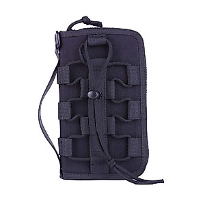 Passport Wallets Outdoor Travel Pouch Holster Handbag Credit Card Organizer (black)