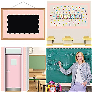 Blush Bulletin Board Border Pink Scalloped Border Trim for Classroom 52ft One Roll