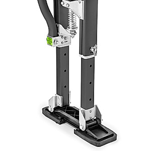 GypTool Pro 18" - 30" Magnesium Drywall Stilts - Gray