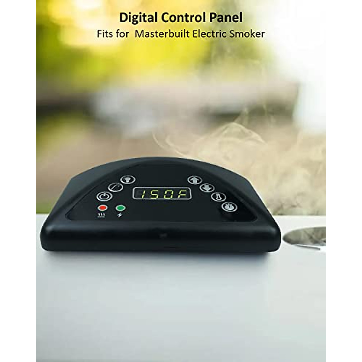 Digital Control Panel Replacement Fit for Masterbuilt Electric Smoker, Compatible with Masterbuilt MB20042218, MB20072418, MB20072618, Part Number 9907190002