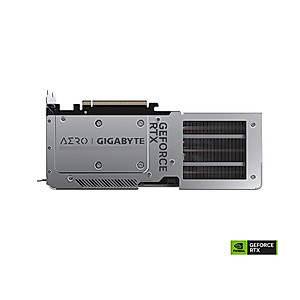 GIGABYTE GeForce RTX 4060 Ti AERO OC 16G Graphics Card, 3X WINDFORCE Fans, 16GB 128-bit GDDR6, GV-N406TAERO OC-16GD Video Card
