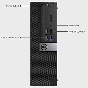 Dell Video Editing CAD OptiPlex 3040 Desktop Computer PC, Intel Core i7-6500, 3.2 GHz Processor, 16GB RAM, 480GB SSD (Fast Boot) + 2TB HDD, Graphics RX-550 4GB DDR5, WiFi, Windows 10 Pro (Renewed)