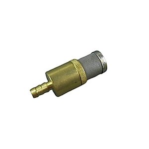 MTM Hydro 23.0068 Chemical Filter SS/Brass 400 Micron 6 MM Hose Barb