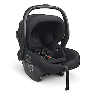 Vista V2 Stroller - Gregory (Blue Melange/Silver/Saddle Leather)+ MESA V2 Infant Car Seat - Jake (Charcoal)