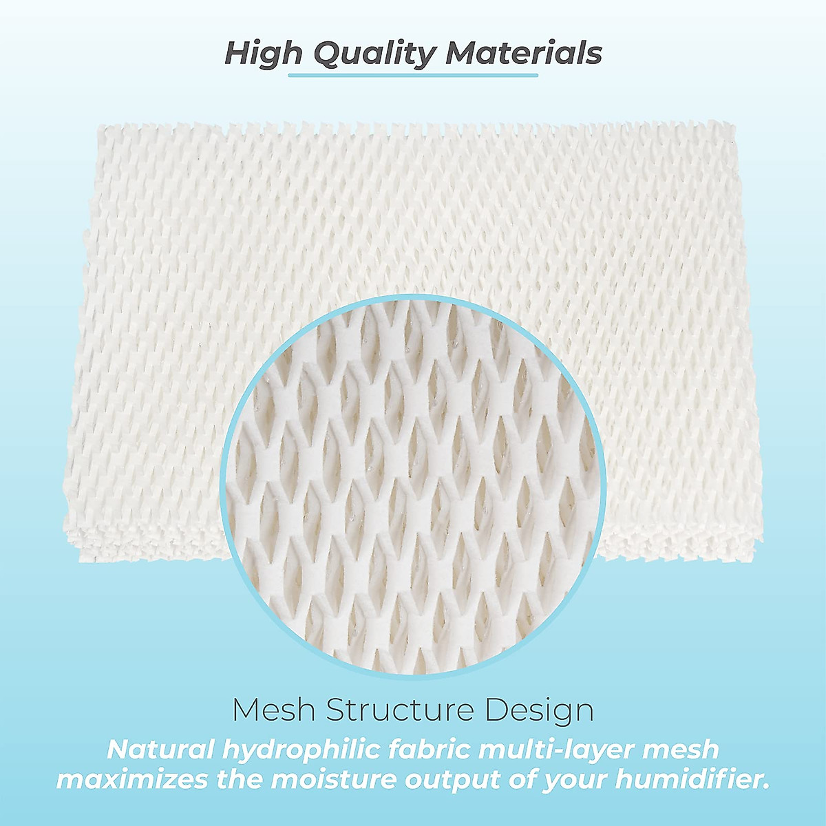 ANTOBLE 4 Pack MD1-0034 Humidifier Wick Replacement Filters Compatible with Vornado EVAP2, EVAP40, EV100, EV200, EVDC300, EVDC500, EVDC505 Evaporative Humidifiers
