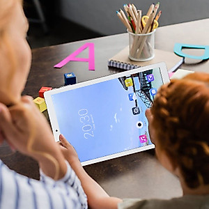 Haofy Tablet PC, Dual Speakers Dual Camera 100‑240V 10-inch Tablet for Students (US Plug)