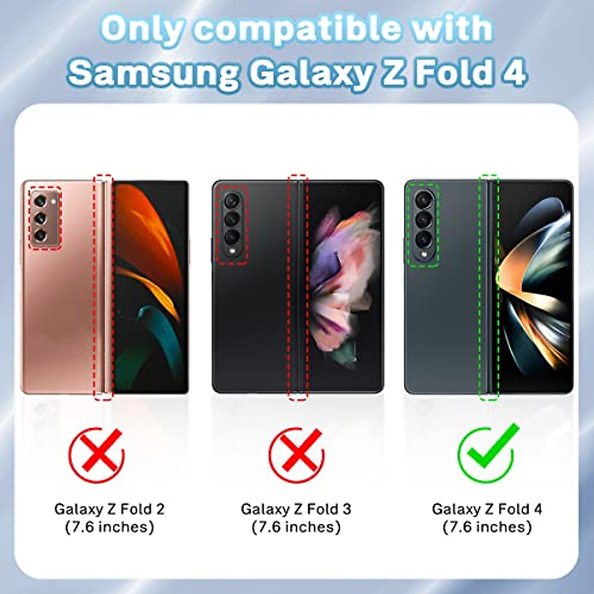 Btscase for Samsung Galaxy Z Fold 4 Case, Built-in Screen Protector with Adjustable Magnetic Kickstand, Full Body Dual Layer Rugged Shockproof Protective Cover for Galaxy Z Fold 4 5G, Rose Gold