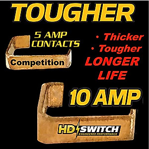 HD Switch Improved 10 AMP Upgrade Blade Clutch PTO Switch fits 140404 146283 154959 154963 169416 169417 174651 174652 174653 for Poulan AYP MTD Craftsman and 6201316MA 94927 for Murray