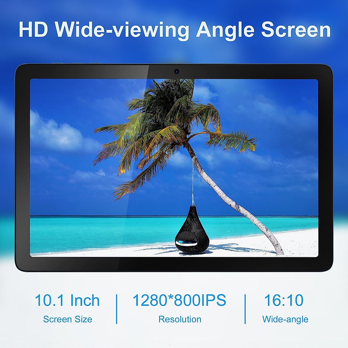 Tibuta Android Tablet 10 Inch, Octa-Core Android 12 Tablet with 7000mAh Battery (Max 14-Hour), 4GB+64GB ROM Gaming Tablets, 10.1 in HD Large Screen Tablet Build in 5+8MP Camera/WiFi/GPS/BT