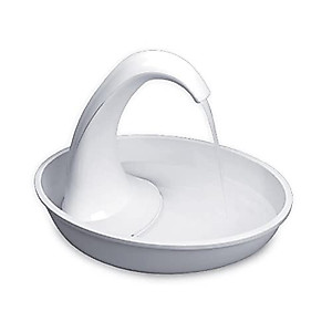 Pioneer Pet Swan Pet Drinking Fountain for Cats and Dogs - 80oz Capacity, Great for Multiple Pets – Great for Pets Who Love the Faucet - Bubbler and Bowl Dispenser Design Keeps Water Moving