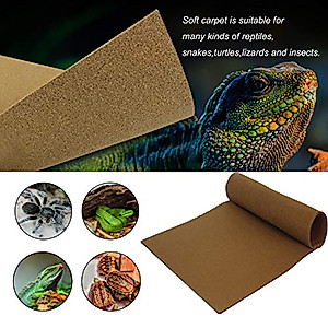 Hamiledyi Reptile Carpet Mat 4PCS Soft Tortoise Terrarium Substrate Climbing Liner for Lizards Gecko Iguana Bearded Dragon Turtles Snake Pet Bunny Rabbit Habitat Bedding