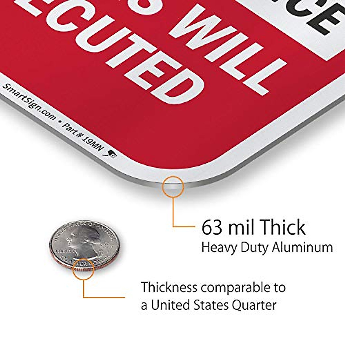 SmartSign - T1-1074-EG_12x18 “No Trespassing - This Property is Protected by Video Surveillance, Trespassers Will Be Prosecuted” Sign | 12" x 18" 3M Engineer Grade Reflective Aluminum 12" x 18" 3M Reflective Aluminum