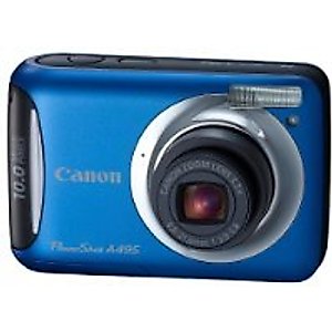 Canon PowerShot A495 10.0 MP Digital Camera with 3.3x Optical Zoom and 2.5-Inch LCD (Blue)