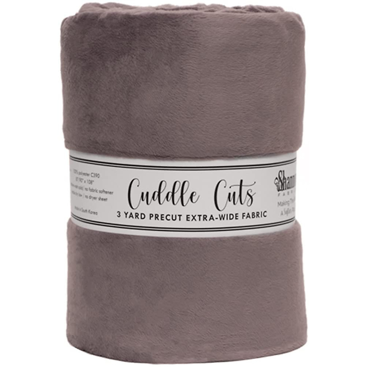 Shannon Fabrics 3yd Wide Cuddle Cut C390 Charcoal Fabric