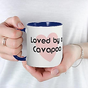 CafePress Loved By A Cavapoo Mug Ceramic Coffee Mug, Tea Cup 11 oz